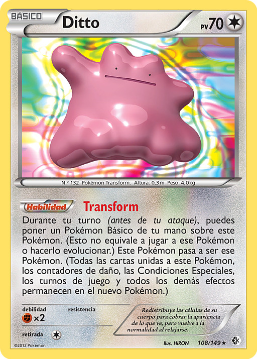 Ditto (Fronteras Cruzadas TCG) - WikiDex, la enciclopedia Pokémon