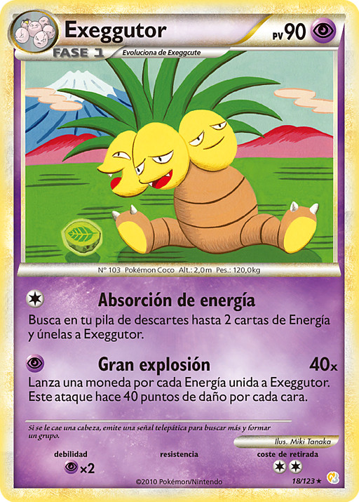 Exeggutor (HeartGold & SoulSilver TCG) - WikiDex, la enciclopedia Pokémon