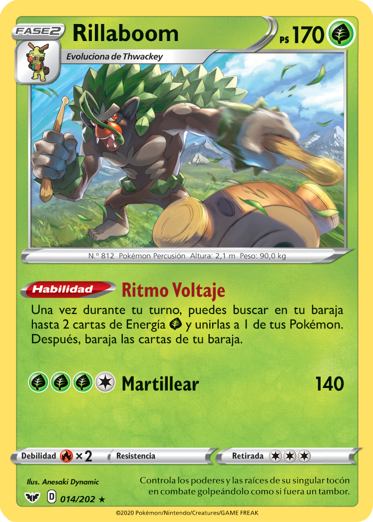 Rillaboom (Espada y Escudo 14 TCG) - WikiDex, la enciclopedia Pokémon