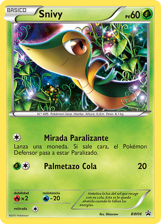 Snivy (BW Promo 6 TCG) - WikiDex, la enciclopedia Pokémon