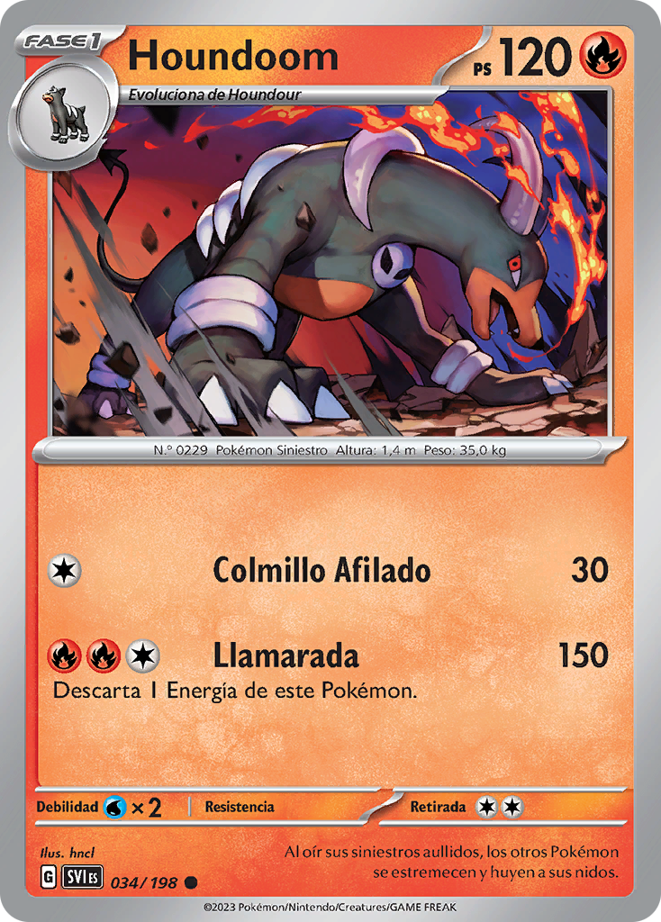 Houndoom (Escarlata y Púrpura TCG) - WikiDex, la enciclopedia Pokémon