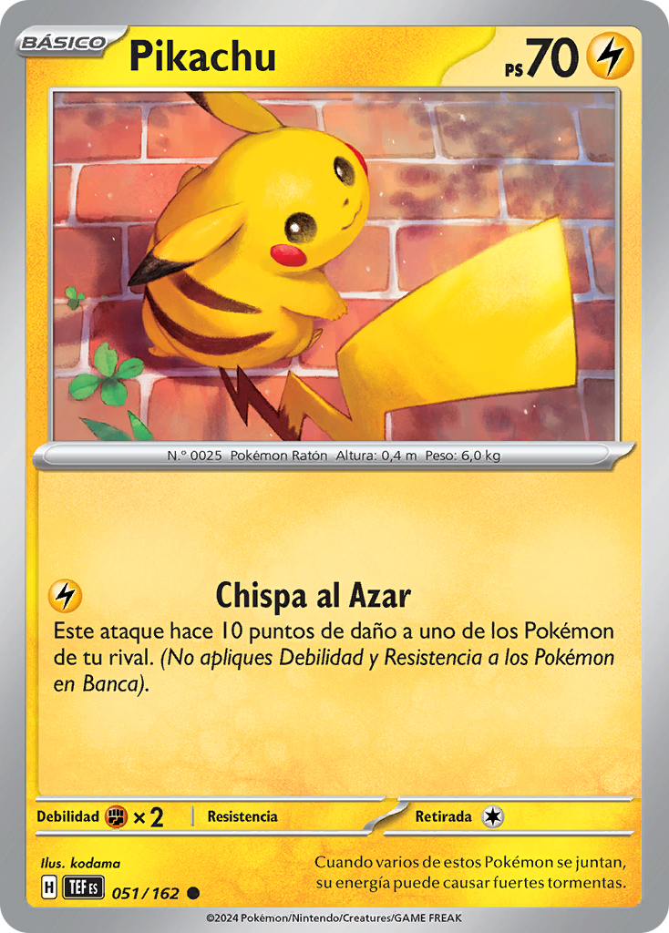 Pikachu (Fuerzas Temporales TCG) - WikiDex, la enciclopedia Pokémon