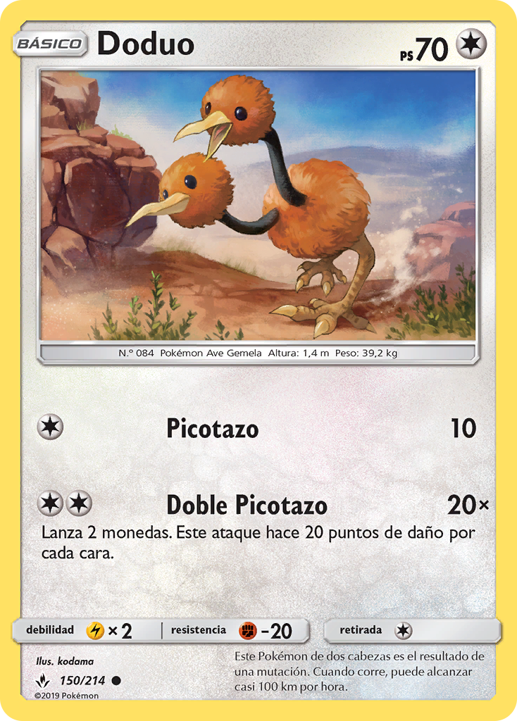 Doduo (Vínculos Indestructibles TCG) - WikiDex, la enciclopedia Pokémon