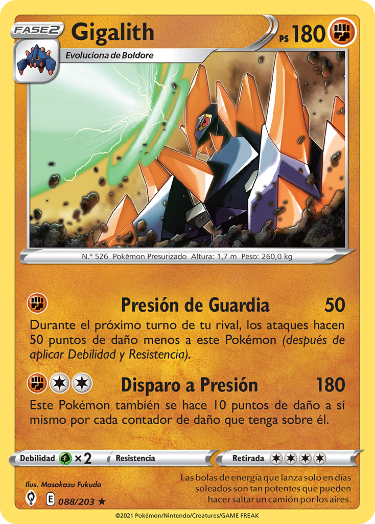 Gigalith (Cielos Evolutivos TCG) - WikiDex, la enciclopedia Pokémon