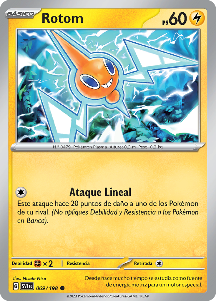 Rotom (Escarlata y Púrpura 69 TCG) - WikiDex, la enciclopedia Pokémon