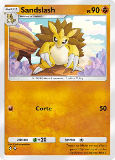 Sandslash (Megaascenso TCG Pocket) - WikiDex, la enciclopedia Pokémon
