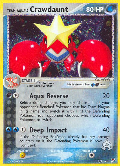 Team Aqua's Crawdaunt (Team Magma vs Team Aqua 2 TCG) - WikiDex, la enciclopedia Pokémon
