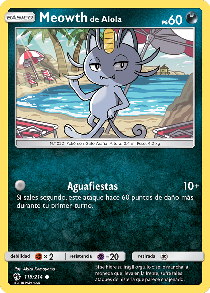 Meowth de Alola (Truenos Perdidos TCG) - WikiDex, la enciclopedia Pokémon