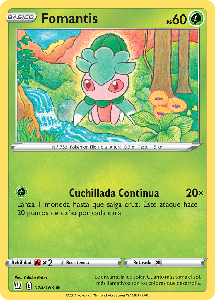 Fomantis (Estilos de Combate TCG) - WikiDex, la enciclopedia Pokémon