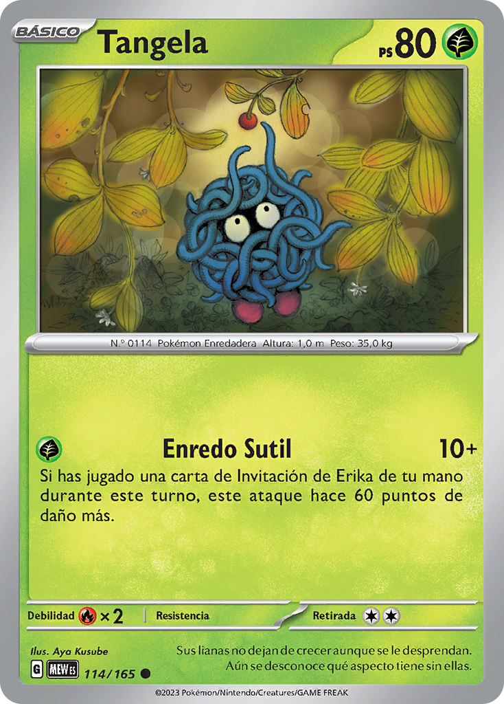 Tangela (151 TCG) - WikiDex, la enciclopedia Pokémon