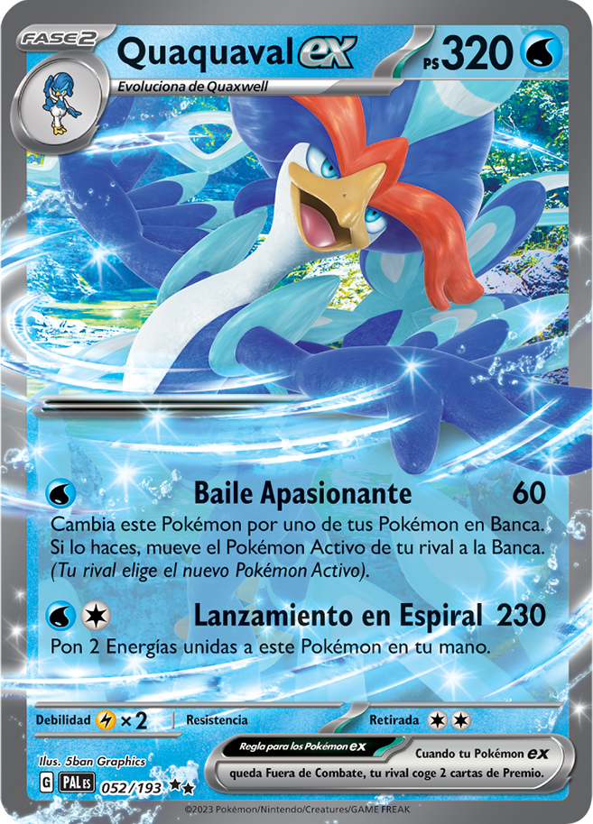 Archivo:Quaquaval ex (Evoluciones en Paldea 52 TCG).png - WikiDex, la enciclopedia Pokémon