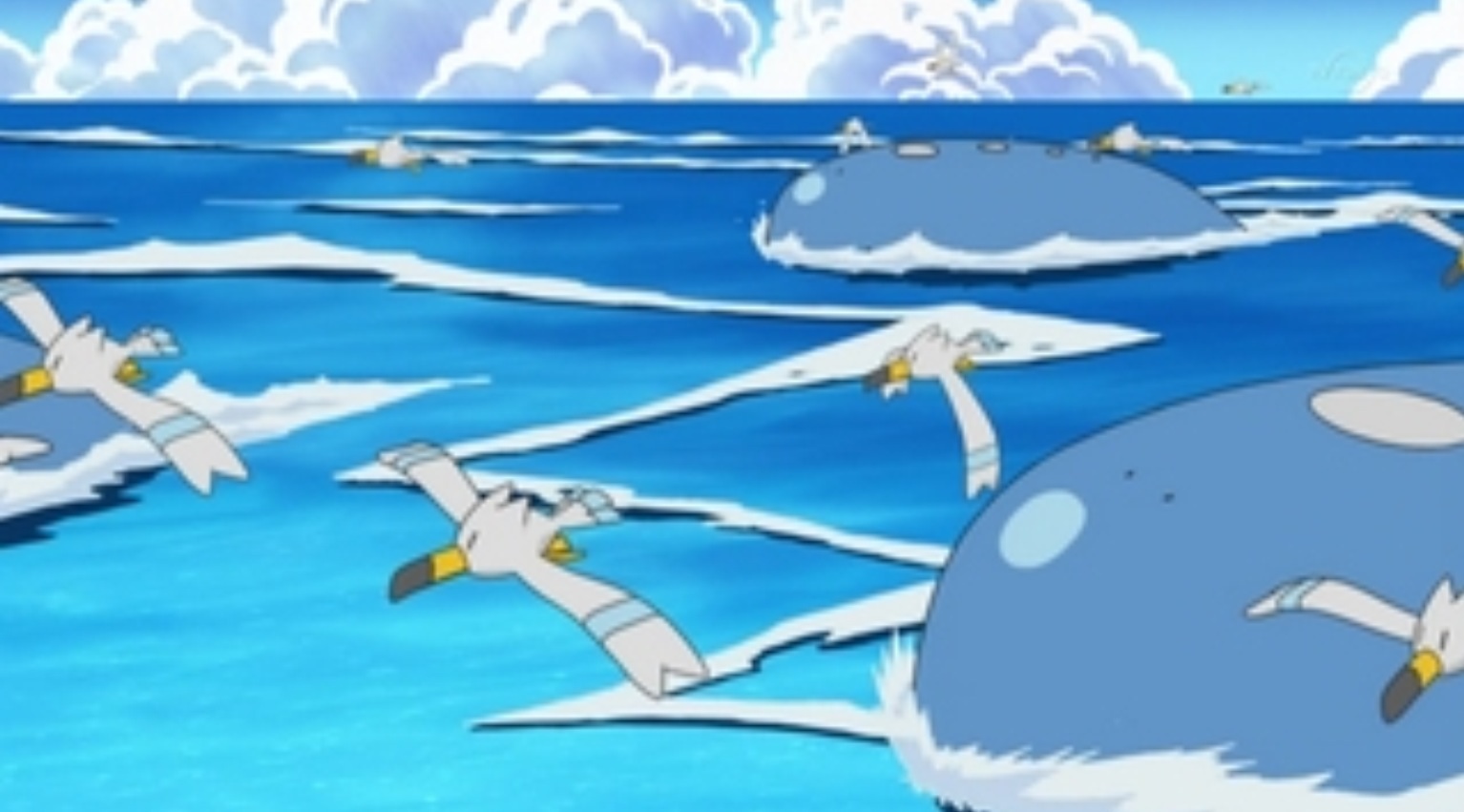 Archivo:EP748 Wailord Wingull.jpg - WikiDex, la enciclopedia Pokémon
