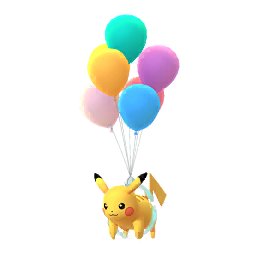 Archivo:Pikachu Vuelo con globos multicolor GO.png - WikiDex, la ...