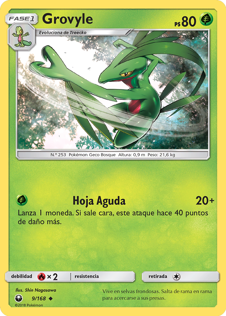 Grovyle (Tormenta Celestial TCG) - WikiDex, la enciclopedia Pokémon