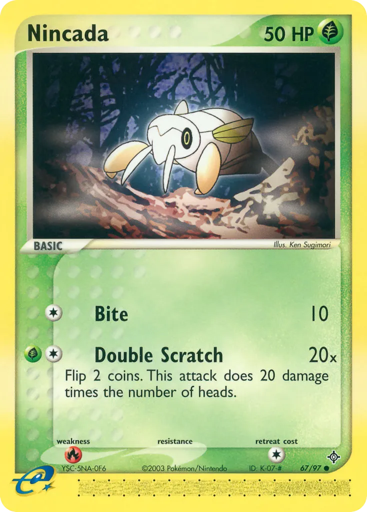 Nincada (Dragon 67 TCG) - WikiDex, la enciclopedia Pokémon