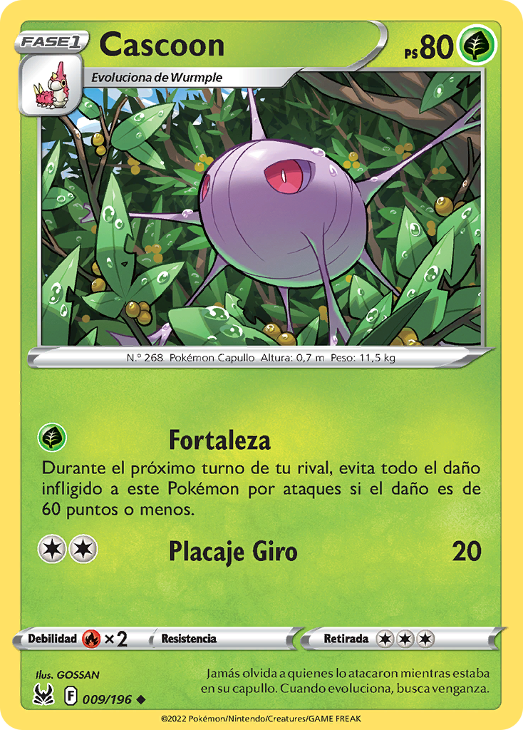 Cascoon (Origen Perdido TCG) - WikiDex, la enciclopedia Pokémon