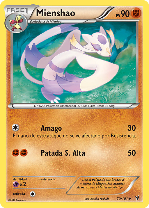 Mienshao (Nobles Victorias TCG) - WikiDex, la enciclopedia Pokémon