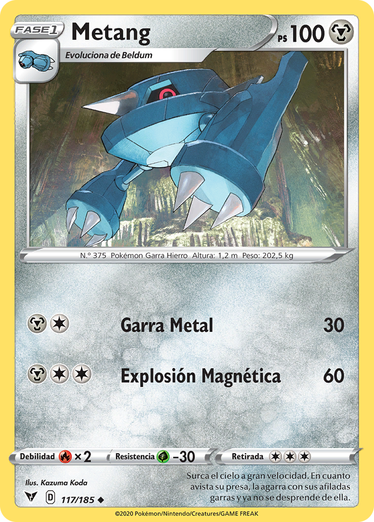 Metang (Voltaje Vívido TCG) - WikiDex, la enciclopedia Pokémon