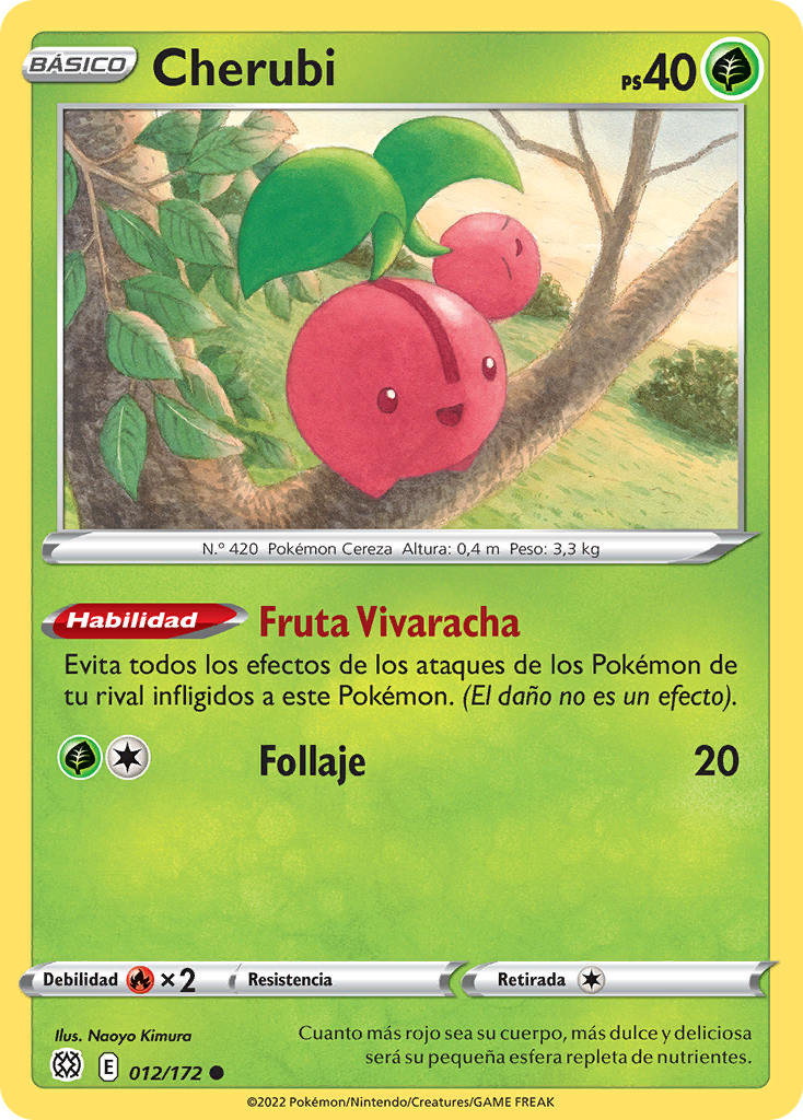 Cherubi (Astros Brillantes TCG) - WikiDex, la enciclopedia Pokémon