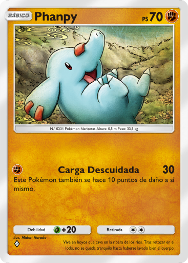 Phanpy (Saber Marino y Celeste TCG Pocket) - WikiDex, la enciclopedia Pokémon