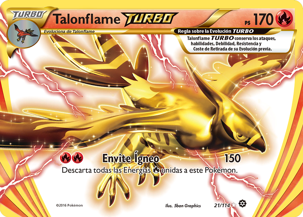 Talonflame TURBO (Asedio de Vapor TCG) - WikiDex, la enciclopedia Pokémon