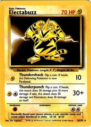 Electabuzz (Base Set TCG) - WikiDex, la enciclopedia Pokémon