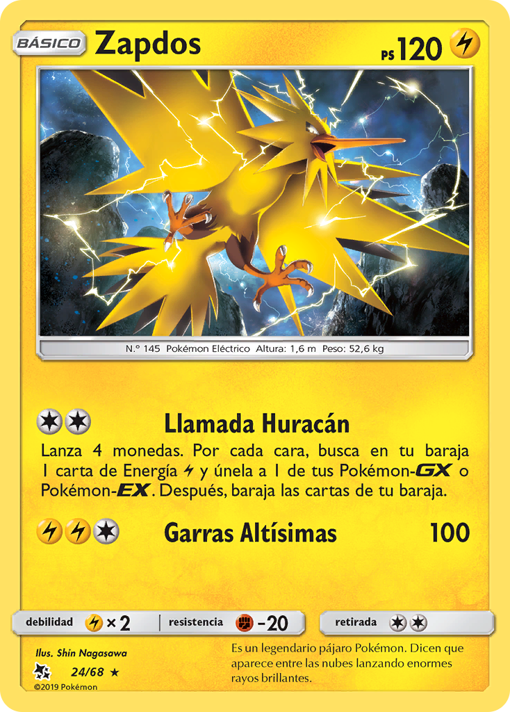 Zapdos (Destinos Ocultos TCG) - WikiDex, la enciclopedia Pokémon