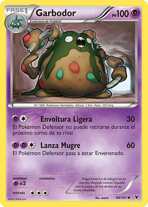 Garbodor (Nobles Victorias TCG) - WikiDex, la enciclopedia Pokémon