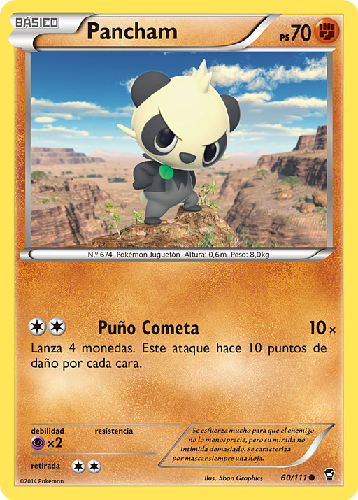 Pancham (Puños Furiosos 60 TCG) - WikiDex, la enciclopedia Pokémon