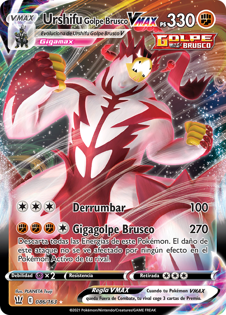 Urshifu Golpe Brusco VMAX (Estilos de Combate TCG) - WikiDex, la enciclopedia Pokémon