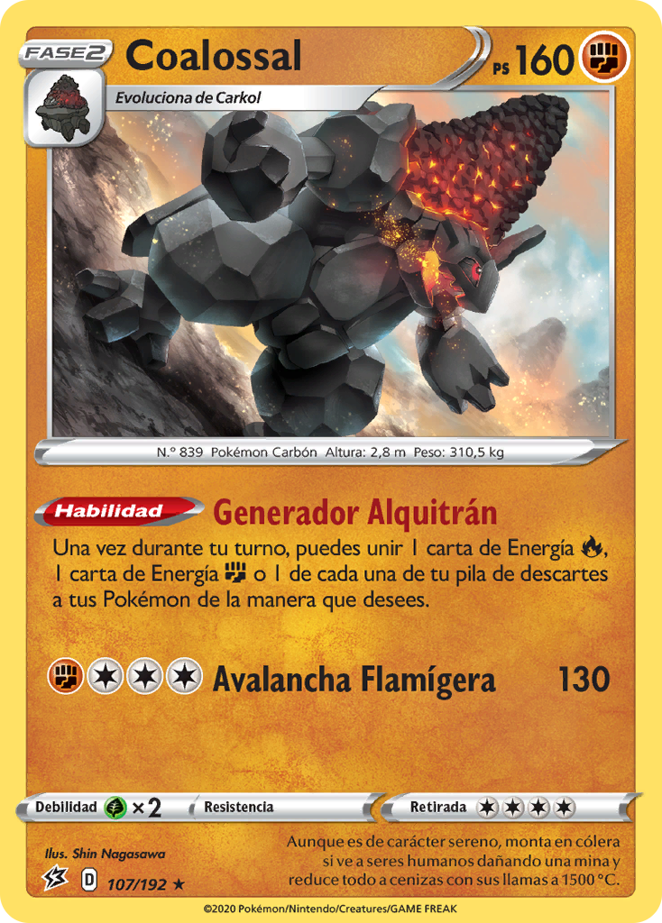 Coalossal (Choque Rebelde TCG) - WikiDex, la enciclopedia Pokémon
