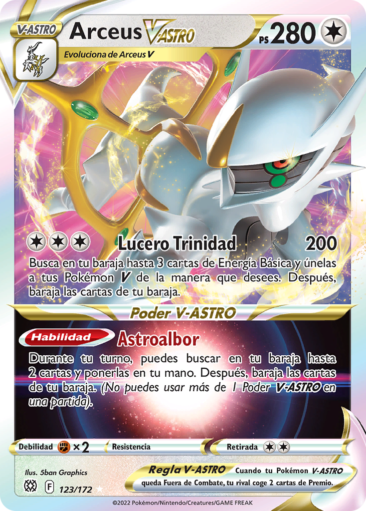 Arceus V-ASTRO (Astros Brillantes TCG) - WikiDex, la enciclopedia Pokémon