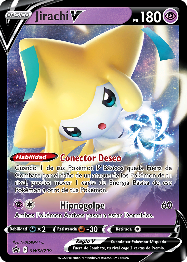 Archivo:Jirachi V (SWSH Promo 299 TCG).png - WikiDex, la enciclopedia ...