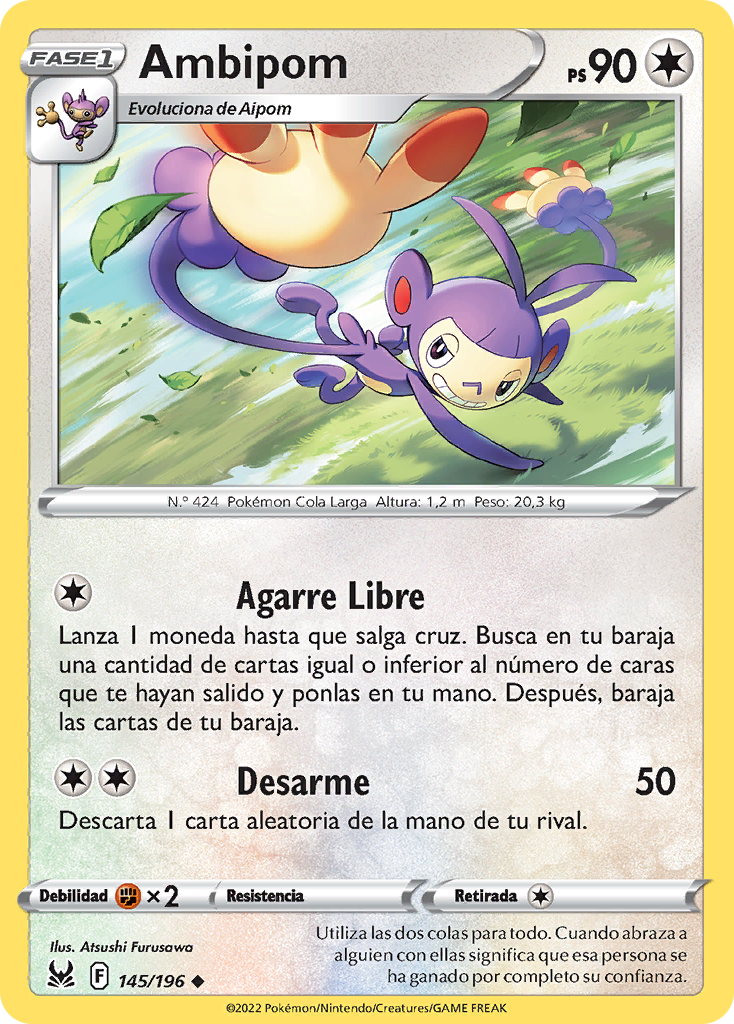 Ambipom (Origen Perdido TCG) - WikiDex, la enciclopedia Pokémon
