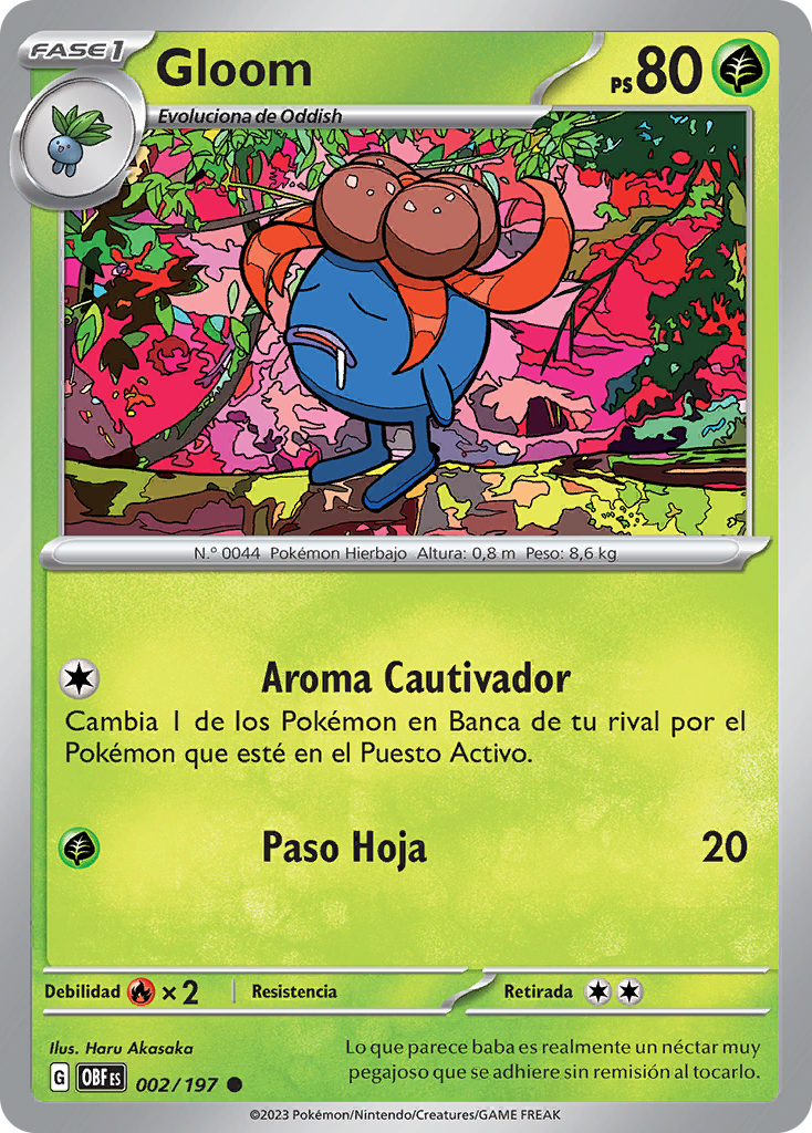 Gloom (Llamas Obsidianas TCG) - WikiDex, la enciclopedia Pokémon