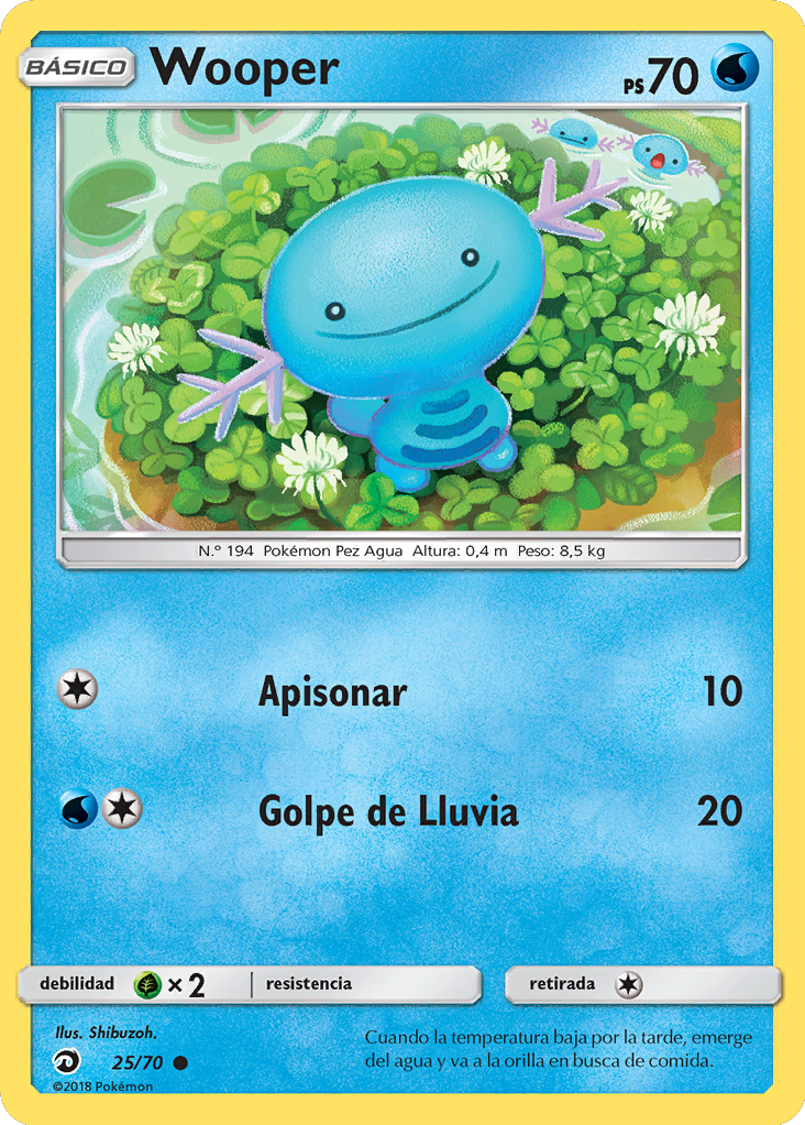 Wooper (Majestad de Dragones TCG) - WikiDex, la enciclopedia Pokémon