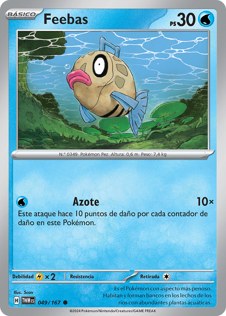 Feebas (Mascarada Crepuscular TCG) - WikiDex, la enciclopedia Pokémon
