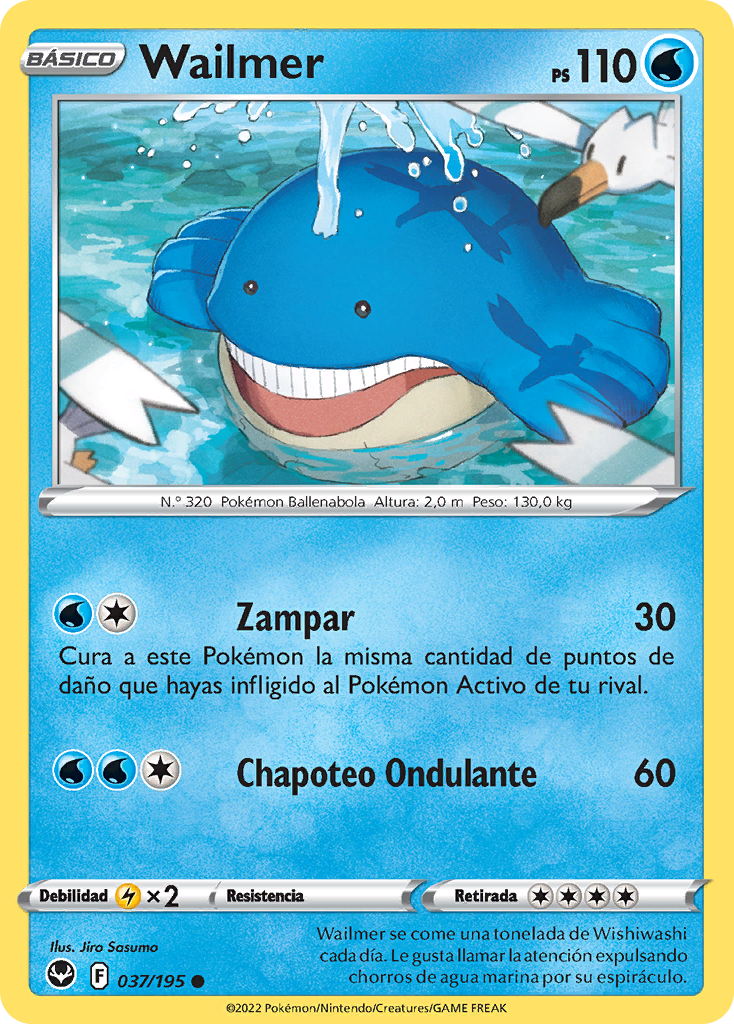 Wailmer (Tempestad Plateada TCG) - WikiDex, la enciclopedia Pokémon