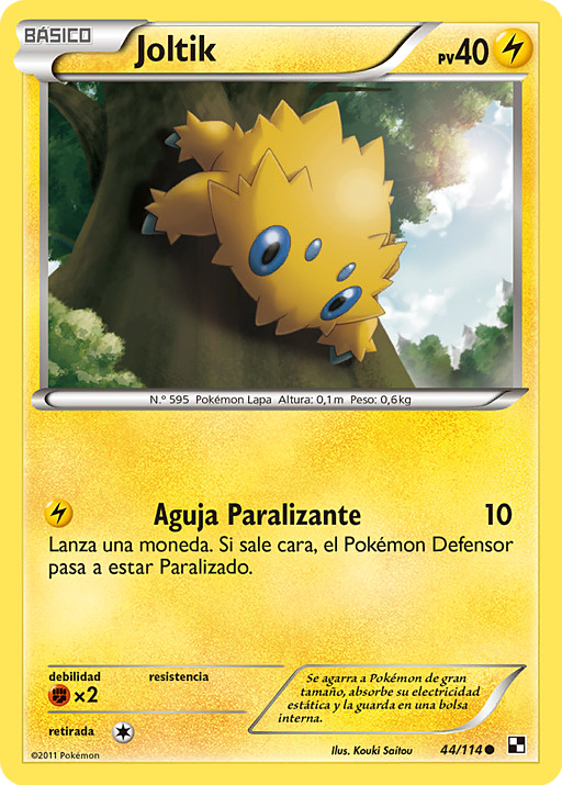 Joltik (Negro y Blanco 44 TCG) - WikiDex, la enciclopedia Pokémon