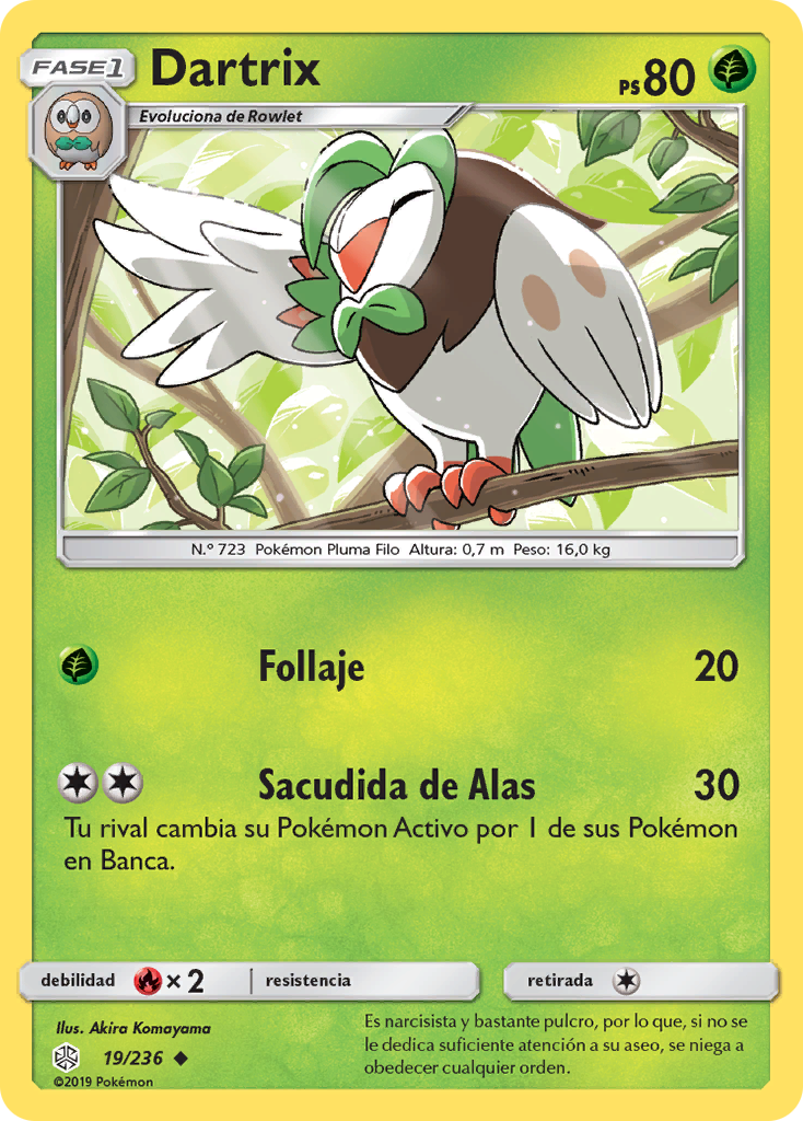 Dartrix (Eclipse Cósmico TCG) - WikiDex, la enciclopedia Pokémon