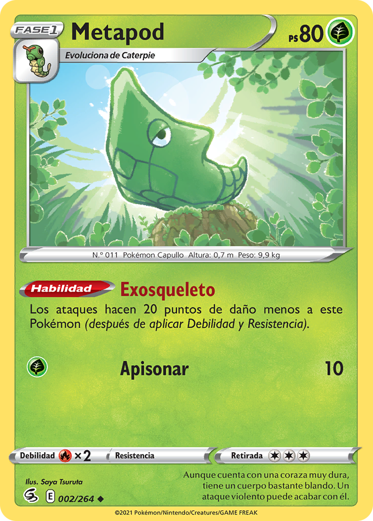 Metapod (Golpe Fusión TCG) - WikiDex, la enciclopedia Pokémon