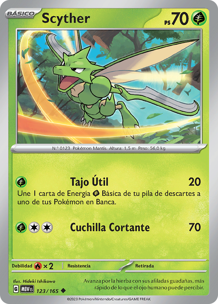 Scyther (151 TCG) - WikiDex, la enciclopedia Pokémon