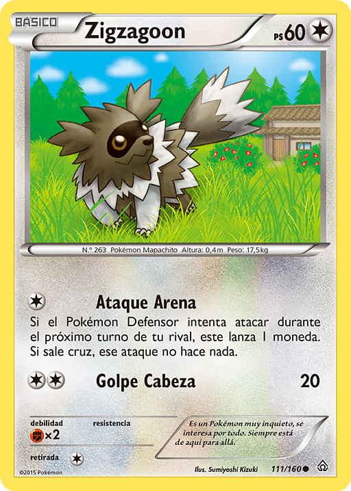 Zigzagoon (Duelos Primigenios TCG) - WikiDex, la enciclopedia Pokémon
