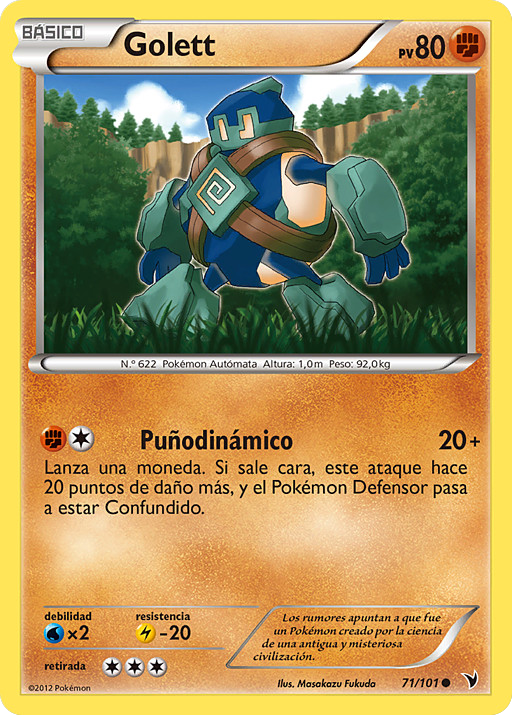 Golett (Nobles Victorias TCG) - WikiDex, la enciclopedia Pokémon