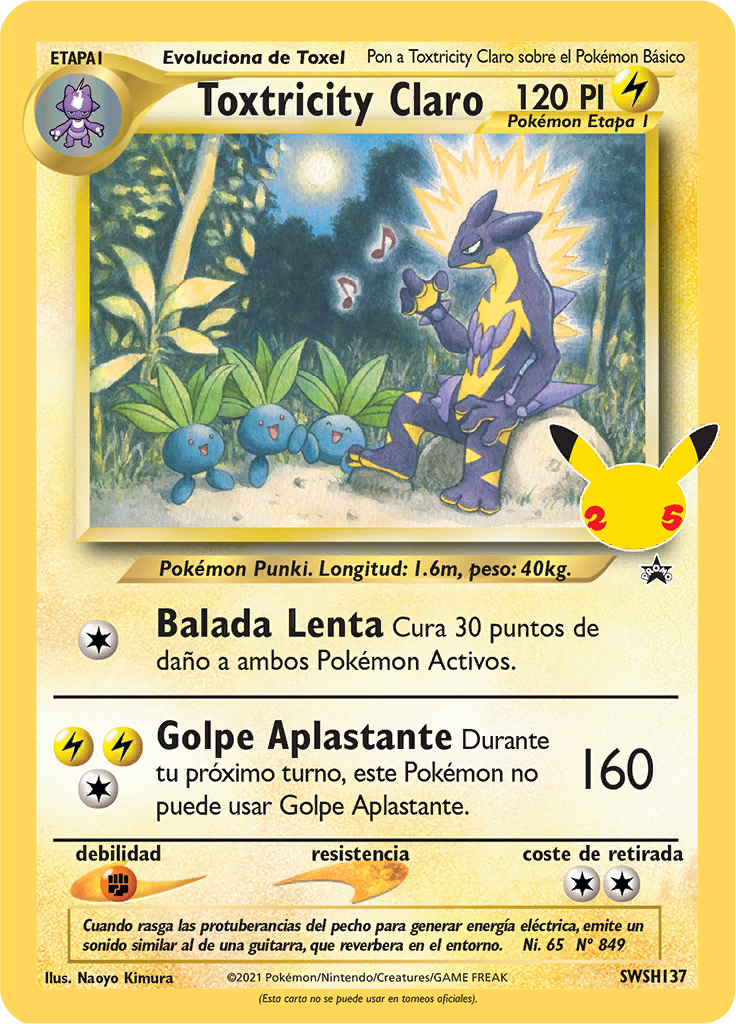 Toxtricity Claro (SWSH Promo 137 TCG) - WikiDex, la enciclopedia Pokémon