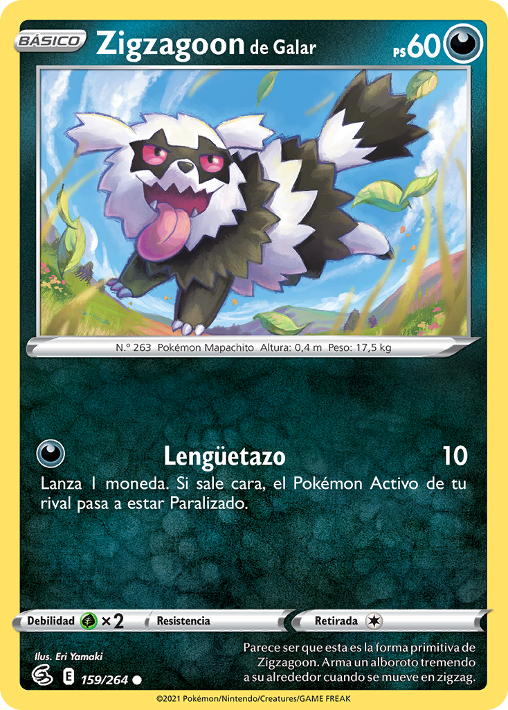 Zigzagoon de Galar (Golpe Fusión TCG) - WikiDex, la enciclopedia Pokémon