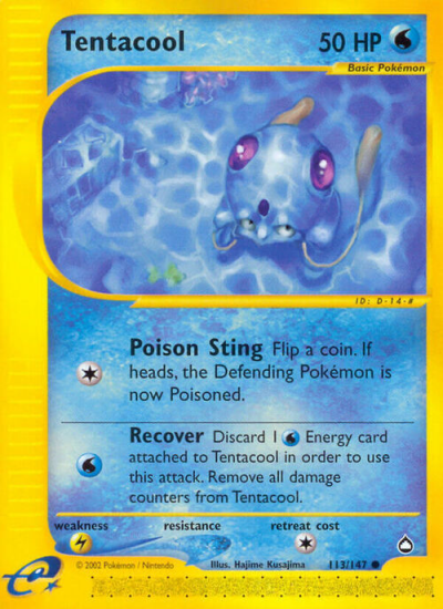 Tentacool (Aquapolis TCG) - WikiDex, la enciclopedia Pokémon