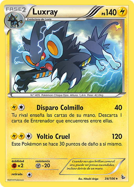 Luxray (Destellos de Fuego TCG) - WikiDex, la enciclopedia Pokémon