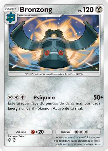 Bronzong (Luz Triunfal TCG Pocket) - WikiDex, la enciclopedia Pokémon
