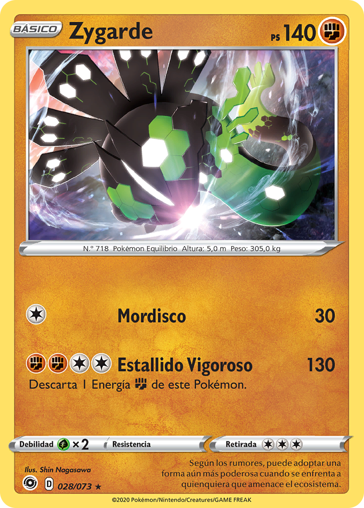 Zygarde (Camino de Campeones TCG) - WikiDex, la enciclopedia Pokémon